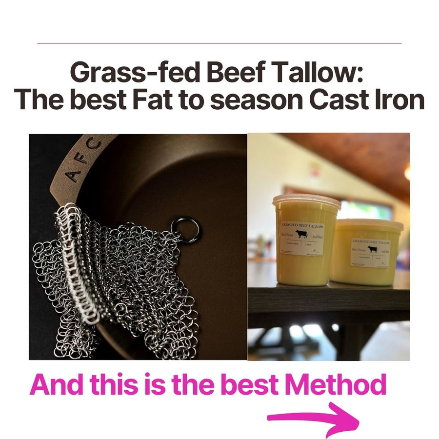 How to Season Cast Iron with Tallow – The Fat Lady
