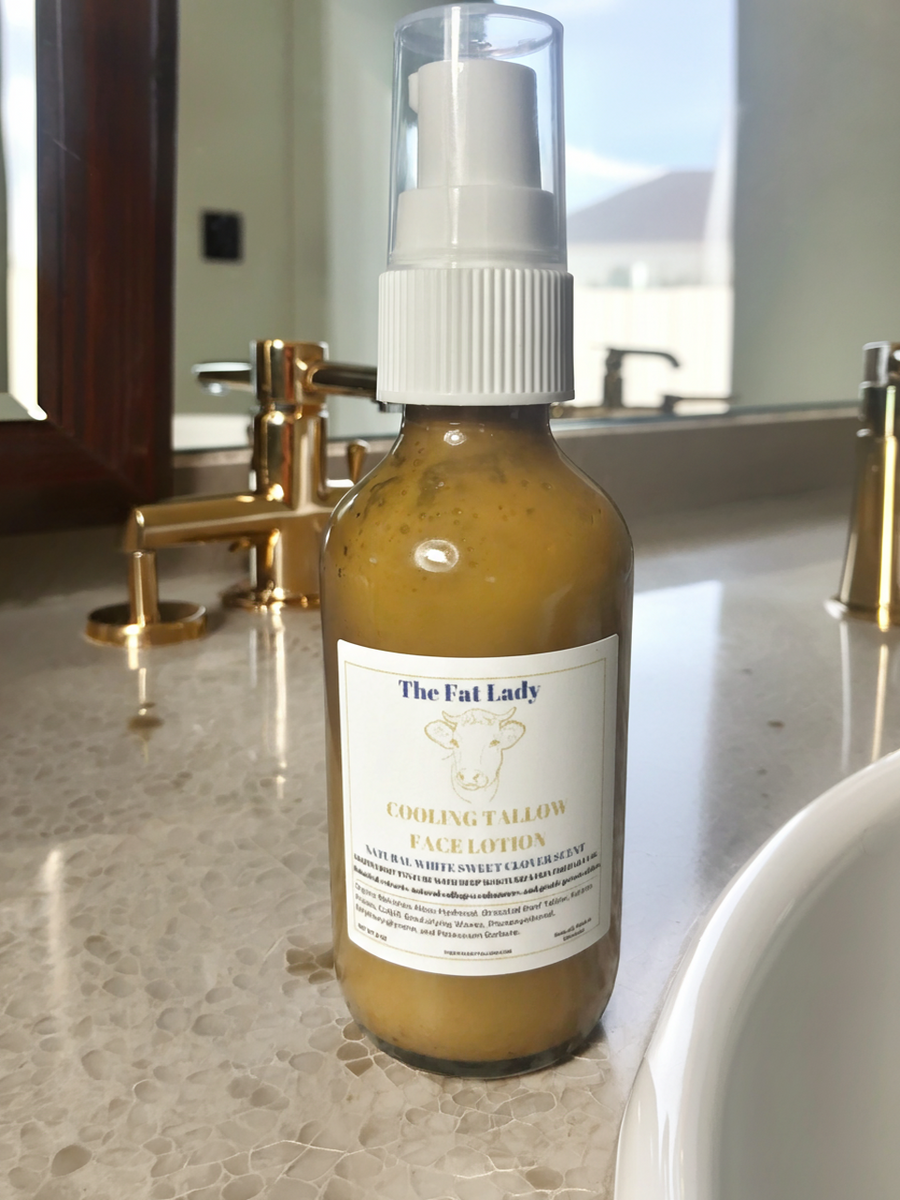 Cooling Tallow Face Lotion for Mature Skin – With Botanical Extracts ...