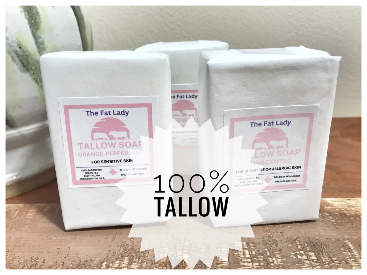 Tallow Soaps for Sensitive Skin - Face & Body – The Fat Lady