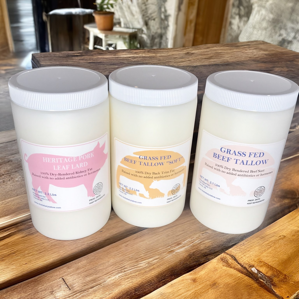 Premium Grass-fed Beef Tallow Fat. Bulk Size Buckets. – The Fat Lady