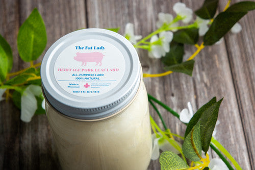 Premium Heritage Pork Leaf Lard Fat in Reusable Pint Size Glass Jars ...